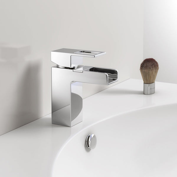 Niagara Waterfall Monobloc Basin Mixer Tap, Cloakroom Tap with Click C ...