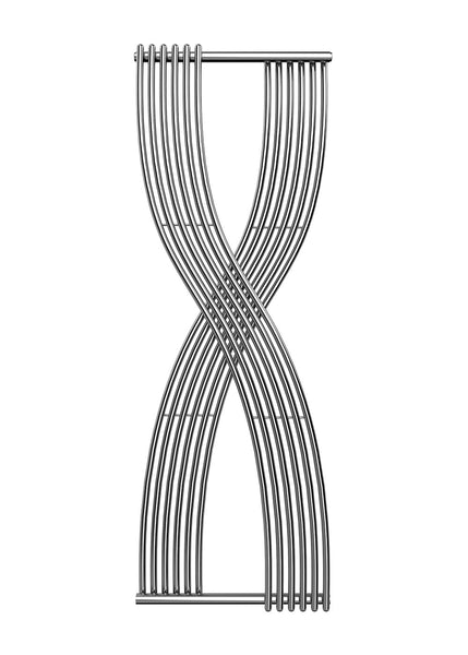 Reina Dimaro Vertical White / Anthracite / Chrome Designer Radiator ...